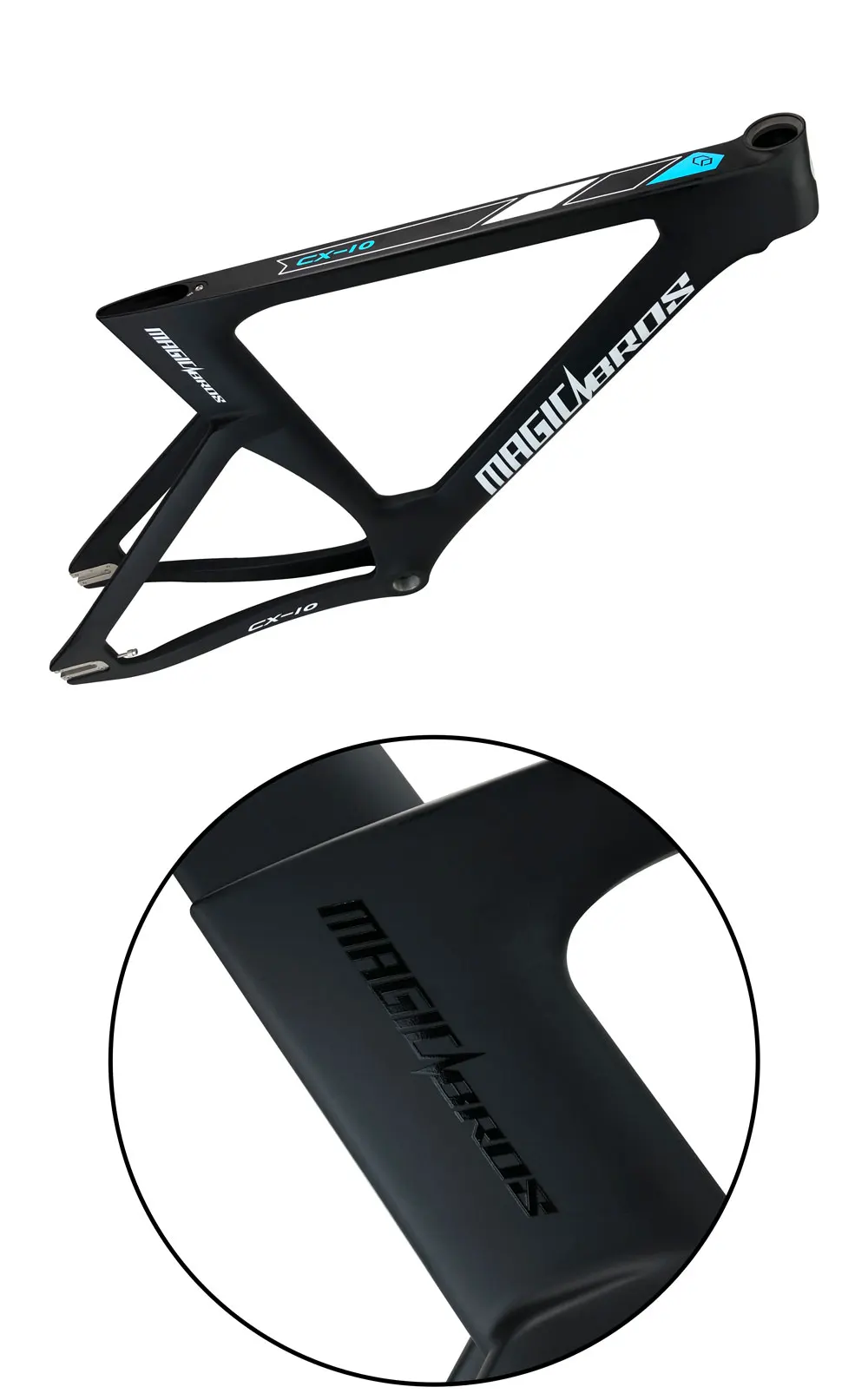 Magicbros 700c Bicycle Carbon Fiber T800 Fixie Frame And Fork Fixie ...