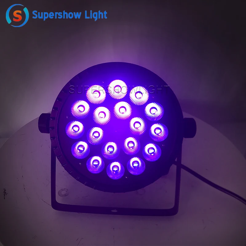 Supershow Slim Flat Par Led 18x18 RGBWA UV 6in1 - Stage Light