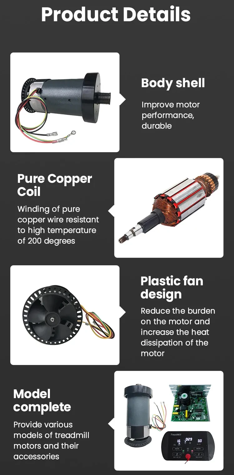 LUNYEE 180V 1hp-4hp Treadmill Motor for Running Machine OEM | Wholesale