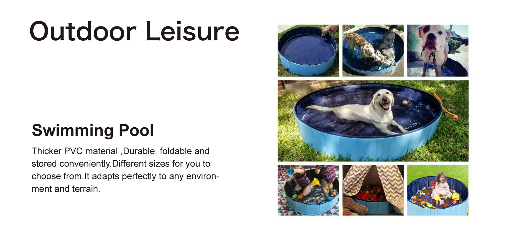 Folding Collapsible Dogs Pet Pool With Splash Sprinkle Pet Bathing Tub ...