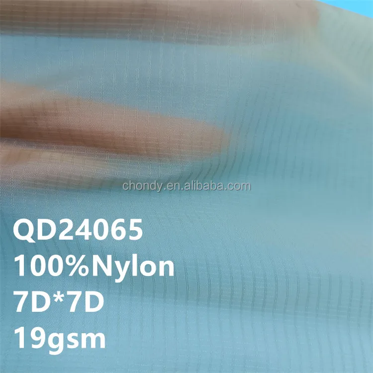 7d 10d 15d 20d Denier Clear Nylon Ripstop Nylon Fabric Waterproof ...