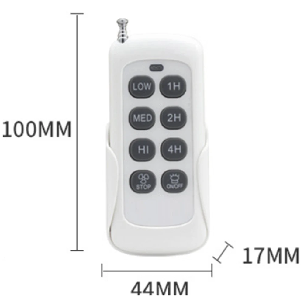 433Mhz/315Mhz Long Range Remote Control 1-8 Button Switch Transmitter ...