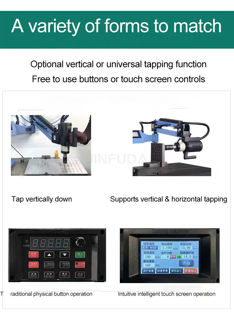 Servo Flex Arm Electrical Tapping Arm Machine M16 M24 M36 - Buy ...