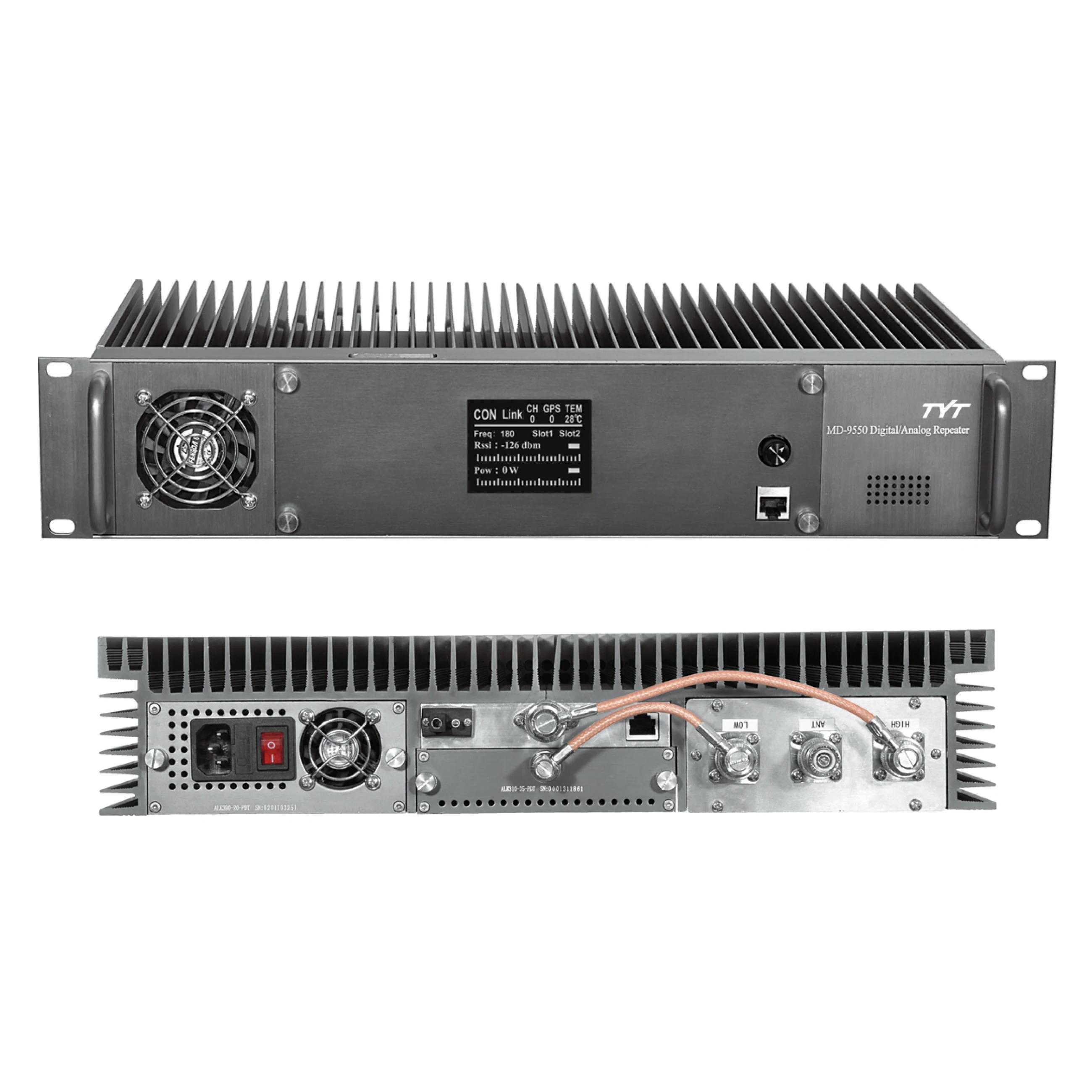 TYT MD-9550 with IP Network DMR 100KM Repeater 55W UHF Digital/Analog ...