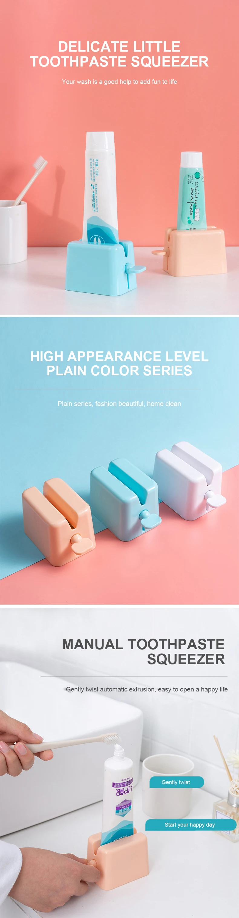 Plastic Rolling Tube Toothpaste Squeezer Dispenser for Bathroom| Alibaba.com