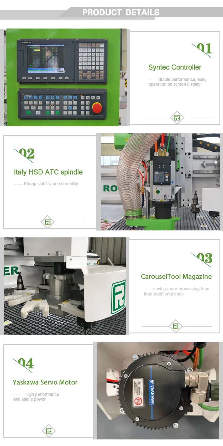 Auto Tool Change Roctech Rc1325-atc Cnc Machining Center Carousel Tool Magazine With Syntec ...