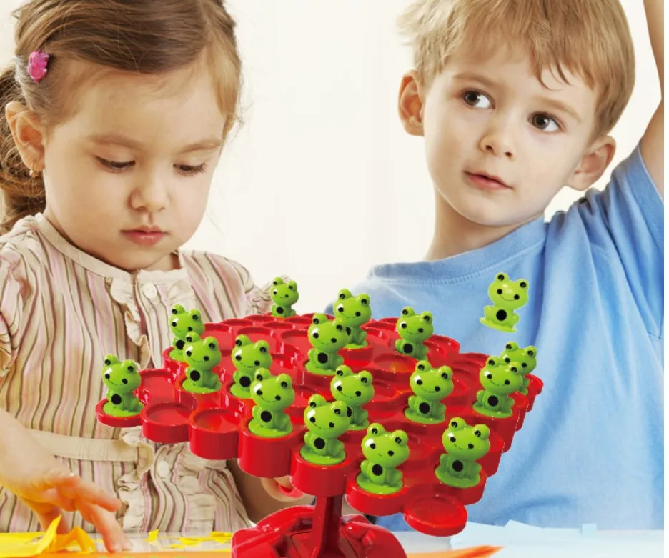 Frog Balance Tree Training Focus Balance Toy Parent-child Interactive ...