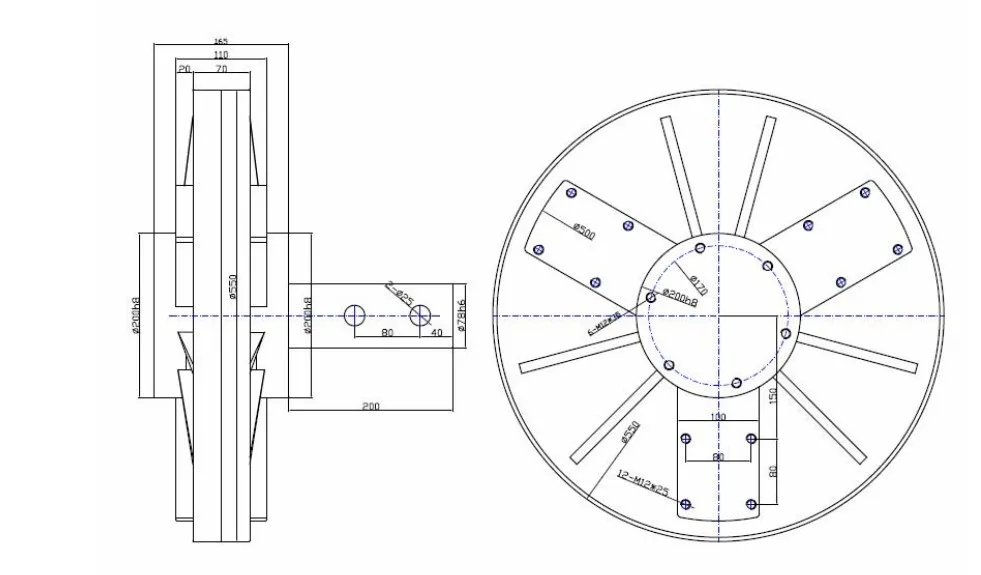 5KW Coreless PMG Generator for Vertical Axis Wind Turbine