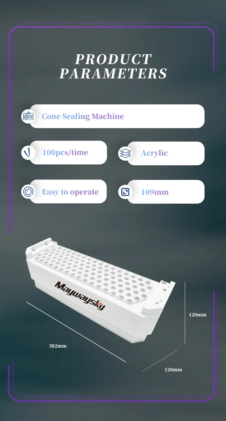 100pcs/min Dutch Crown Device for 109mm King Size Cone Closer