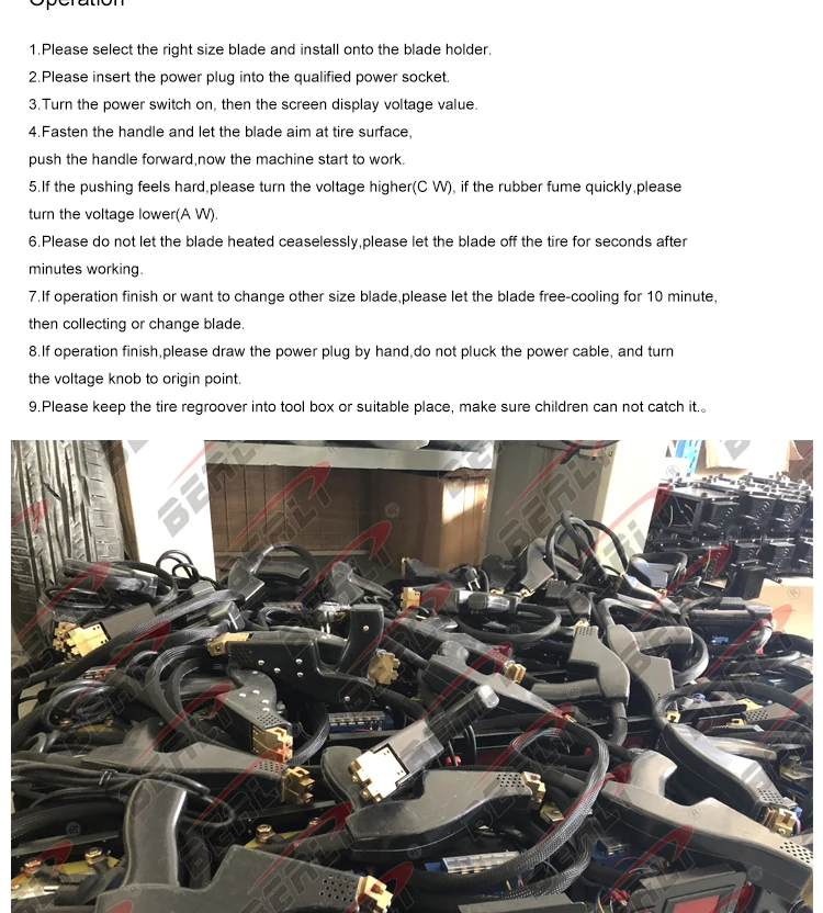 Tire Engraving Machine Tyre Regroover - Bellright TRSM-003B