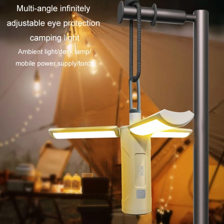 Foldable 3500mAh Portable Camping Light - Multi-Functional Flashlight ...