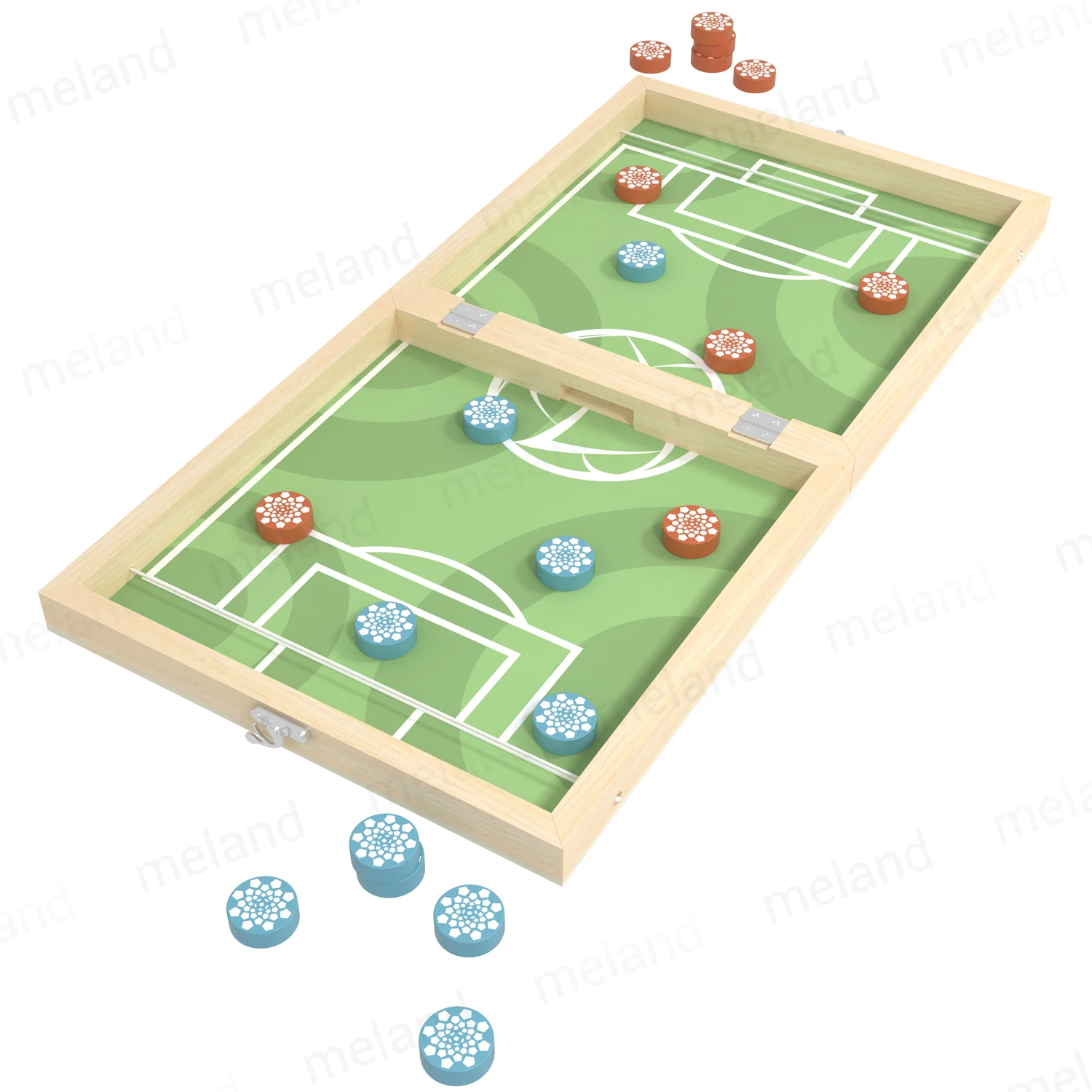 Custom Kids Educational Table Games Foldable Wooden Sling Football ...