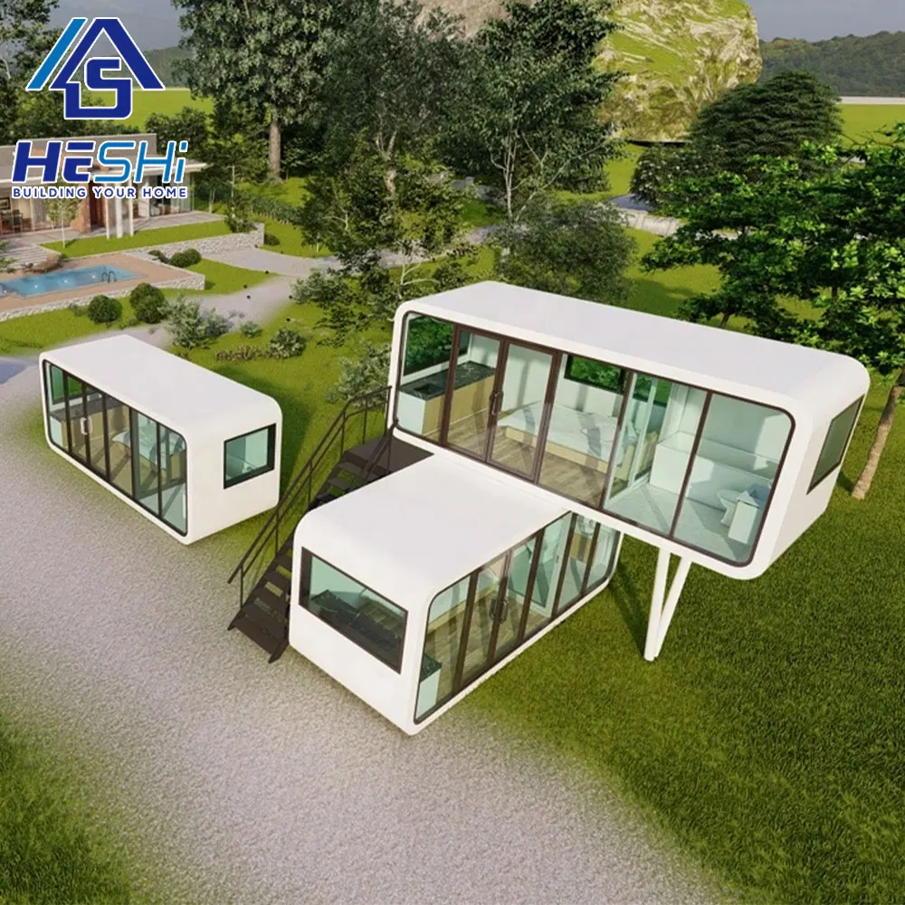 Large Prefab Modern Tiny Apple Cabin House Hurricane Proof ...