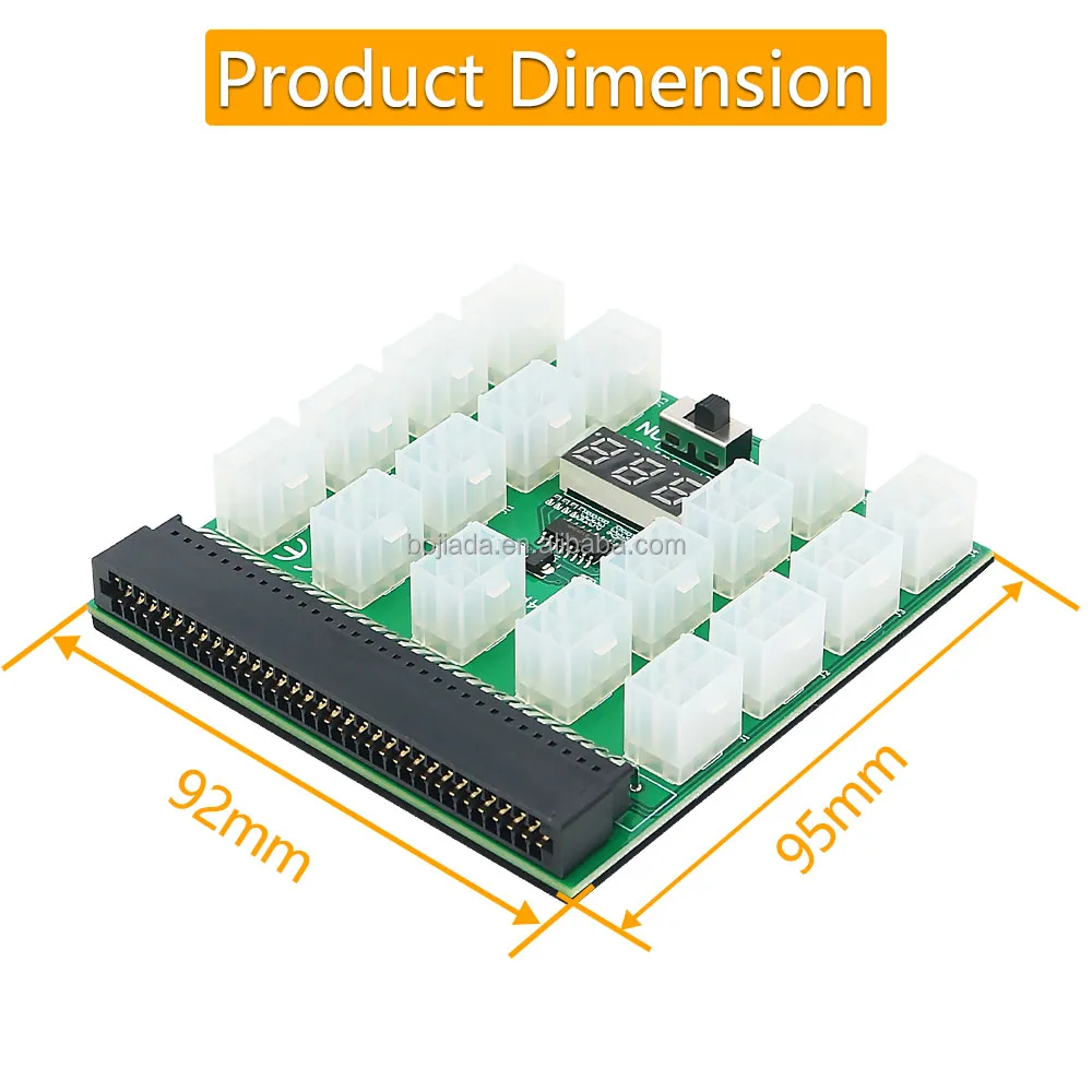 17 Port 12v Atx Pci-e 6pin Server Power Supply Breakout Board Adapter ...