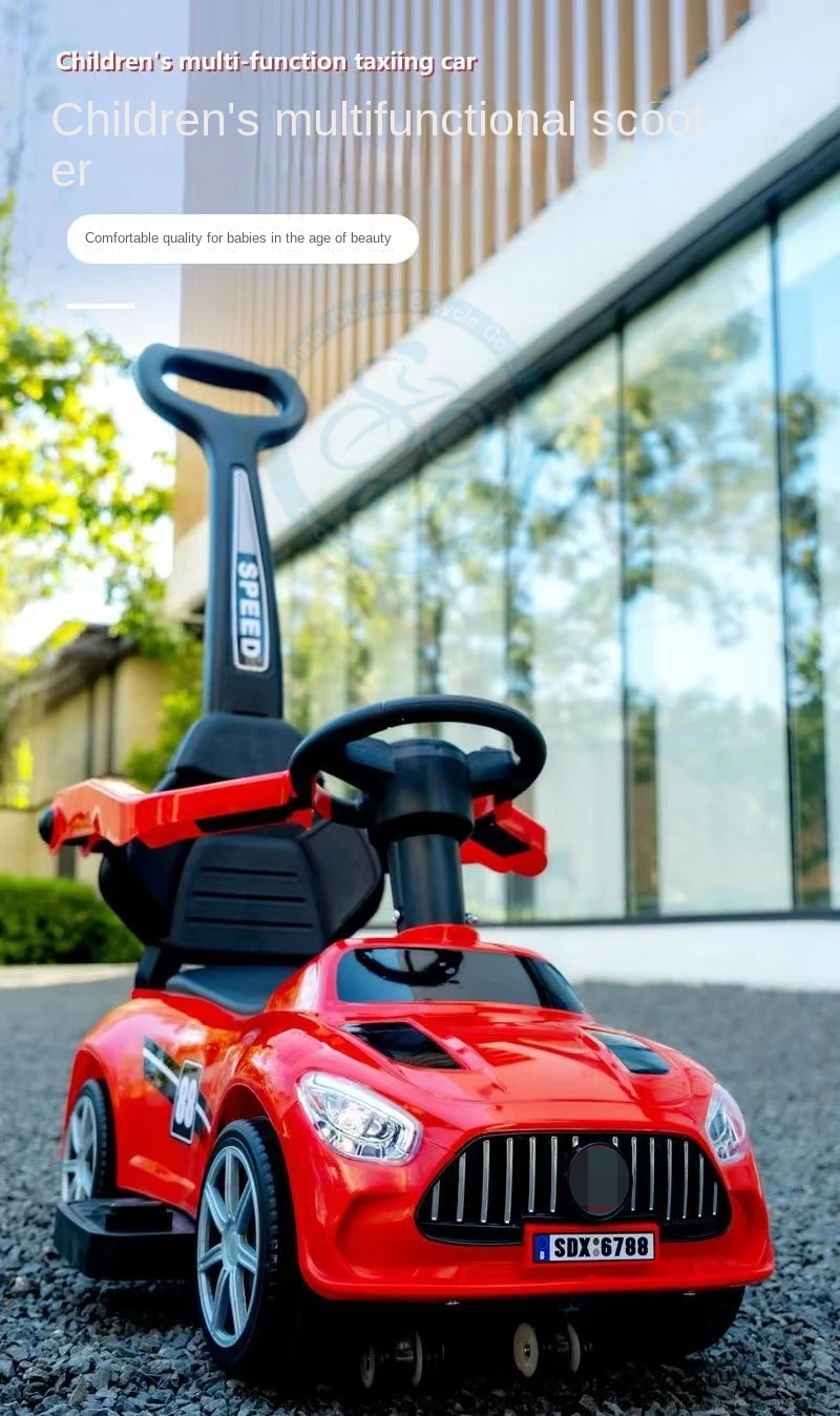 Kids Push Car Plastic Ride on Baby Toy Car Foot to Floor Baby Swing Car ...