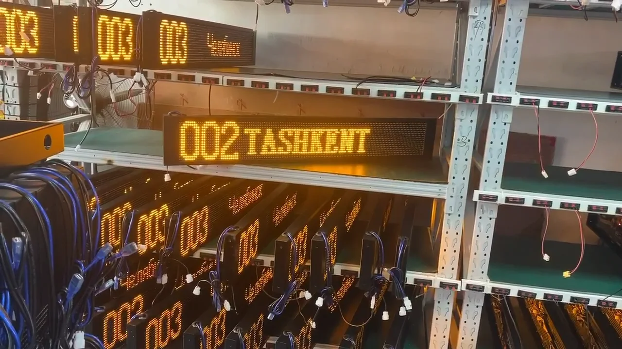 Bus Led Advertising Screen Led Outdoor Led Bus Sign Scrolling Display ...