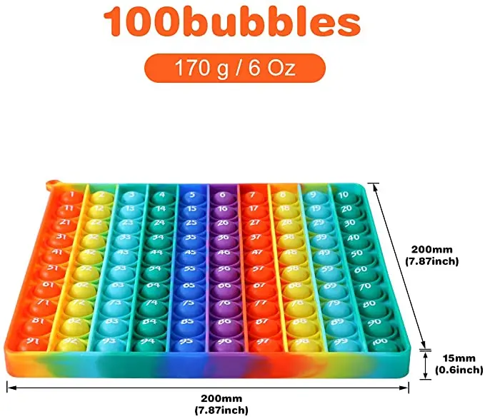 Push Pop Bubble Alphabets Multi-function Pad Bubble Popper Fidget Toy ...