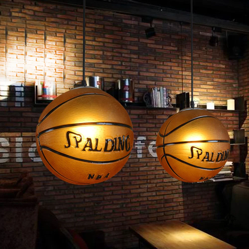 American Creative Ceiling Chandelier Pendant Personalized Basketball ...