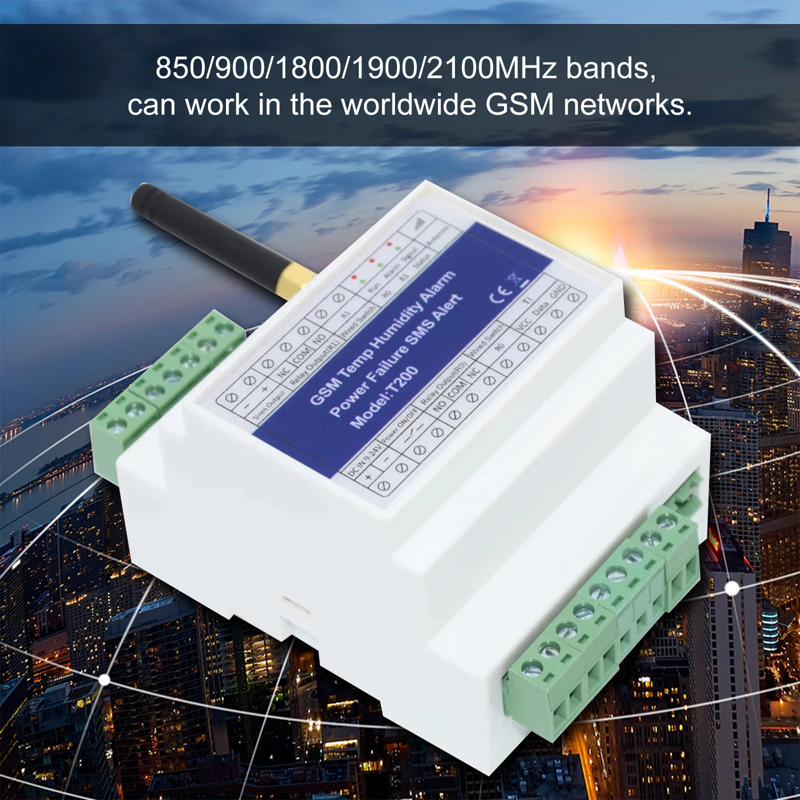 2/4G T200 Alarm System - Remote Control Temperature & Humidity