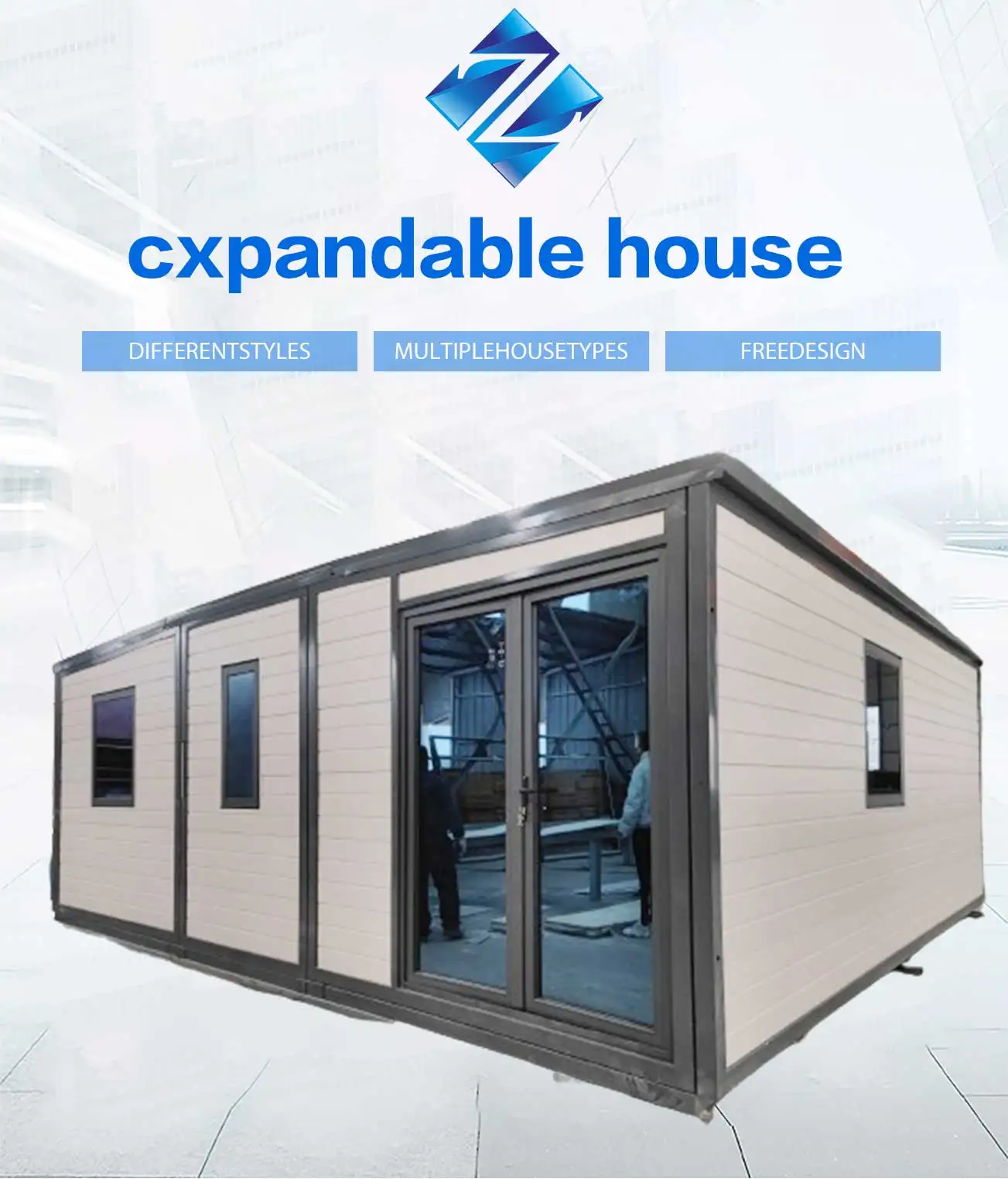 High Quality Foldable Office Modular Low Cost Housing Folding ...