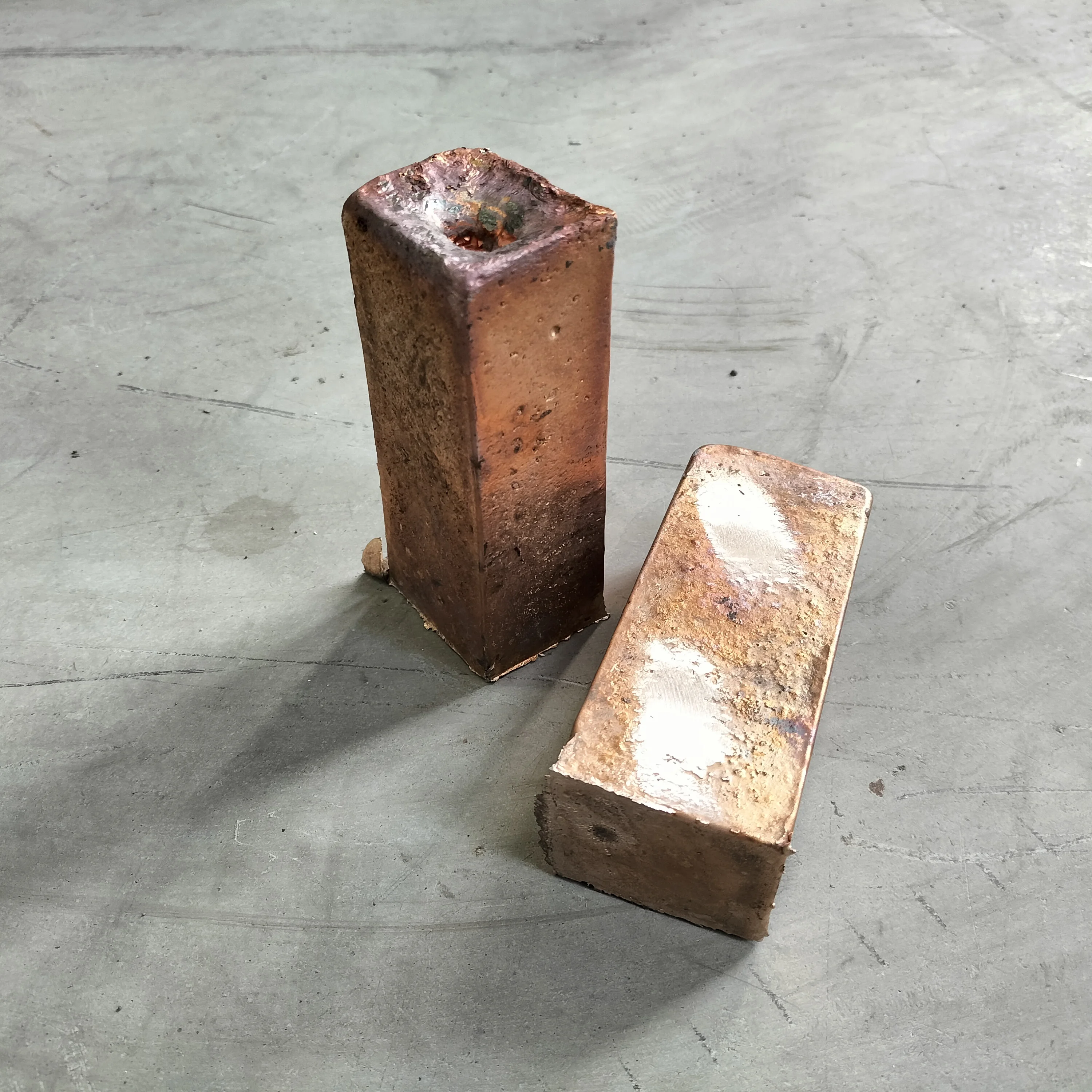 Vacuum Melting Cu Master Alloy Ingot Copper Nickel Iron Mn Al Alloy ...