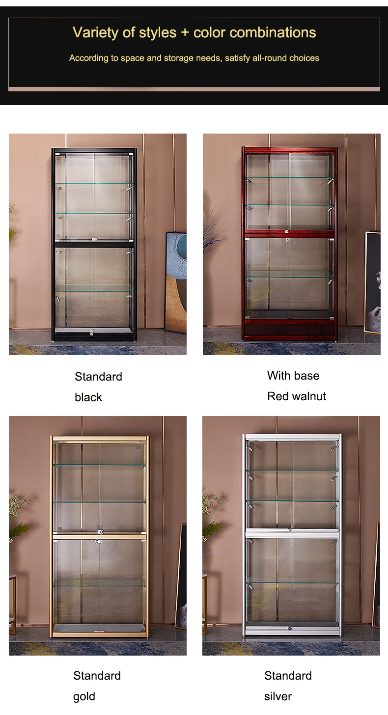 Full Vision Glass showcase Display Cases Glass Store Mobile Phone ...