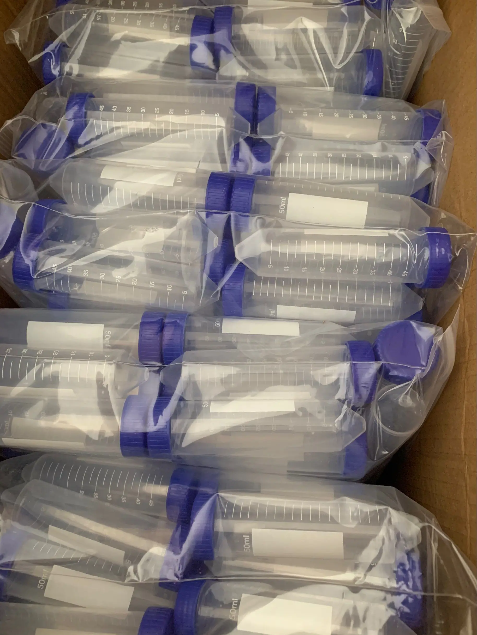 Laboratory Free Sample 10ml 15ml 50ml Conical Bottom Plastic Falcon ...