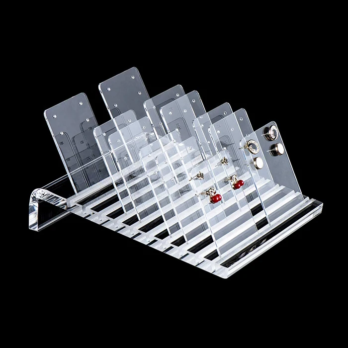 Countertop Detachable Small Clear Acrylic Stud Earring Display Stand ...