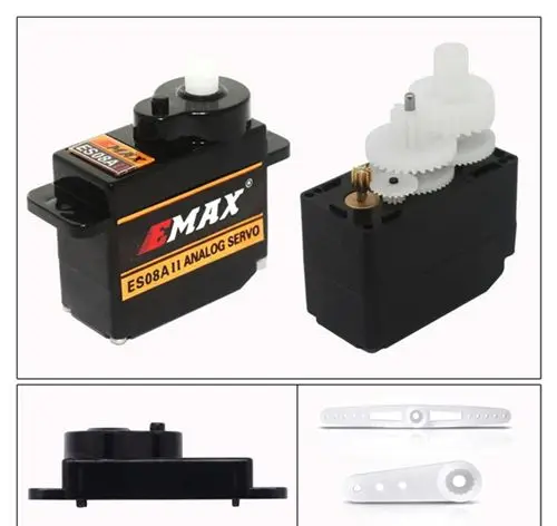 EMAX ES08A II Mini Plastic Gear Analog Servo 1.8kg-sec for RC Models ...