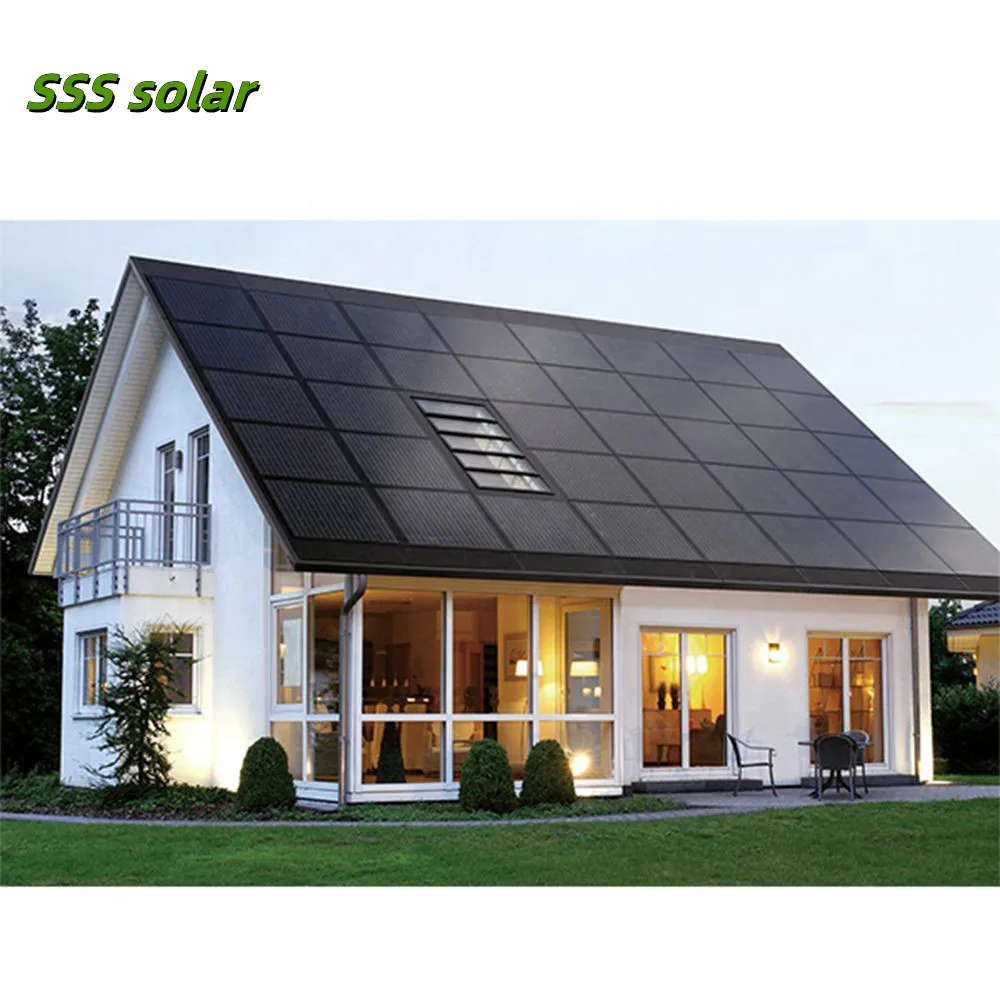 Sss Full Black Solar Panel 410w 550w 450w 440w 430w 420w Pv Modules ...