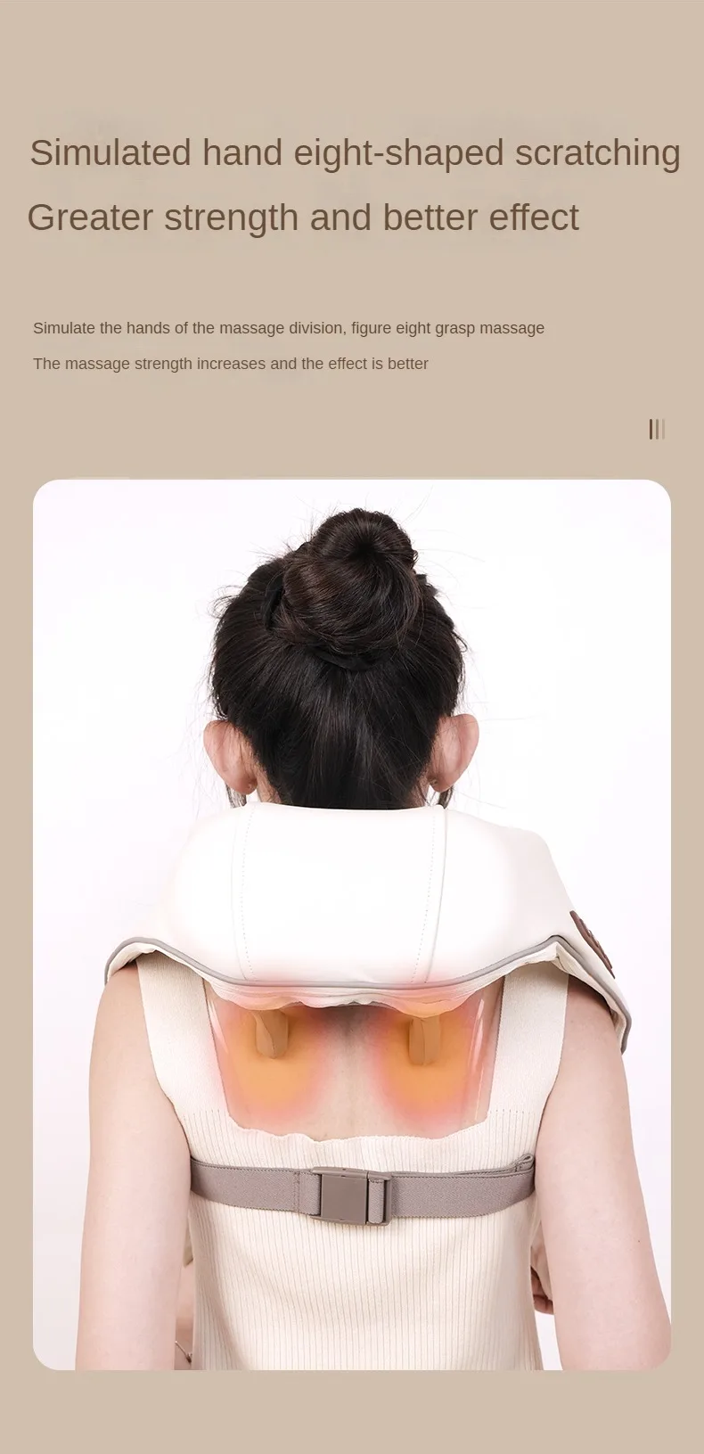 2024 Trapezius Muscle Heating Kneading Tapping Massager Shiatsu Neck ...