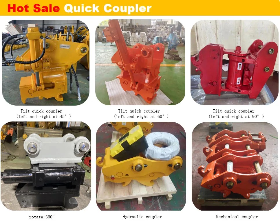 Excavator Tiltrotator - 180 Degree Rotation for Attachments
