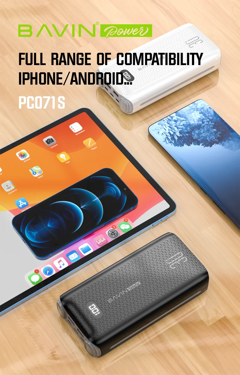 Bavin P4 Portable 30000mah Powerbank Fast Charging High Capacity Mobile ...