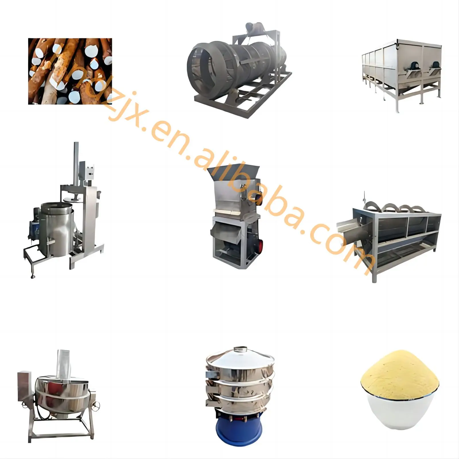 DZJX Ghana Cassava Gari Making Machines - Commercial Tapioca Equipment