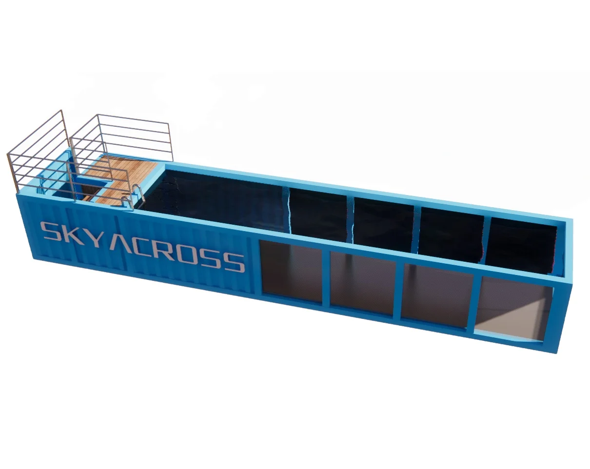 40 foot shipping container transformed swimming pool Mini Pool for ...