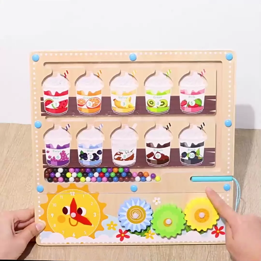 Wholesale Hot Selling Clock Cognition Magnetic Digital Maze Pen Running ...