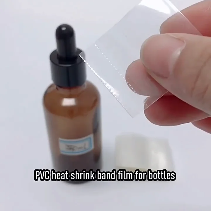 Transparent Pvc Heat Shrink Wrap Neck Sealer Shrink Bands Shrink Sleeves For Glass Dropper ...