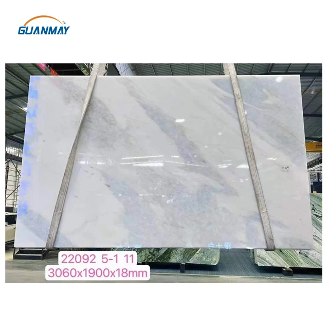 Blue Shadow quartzite blue crystal marble slab for led backlight hotel ...