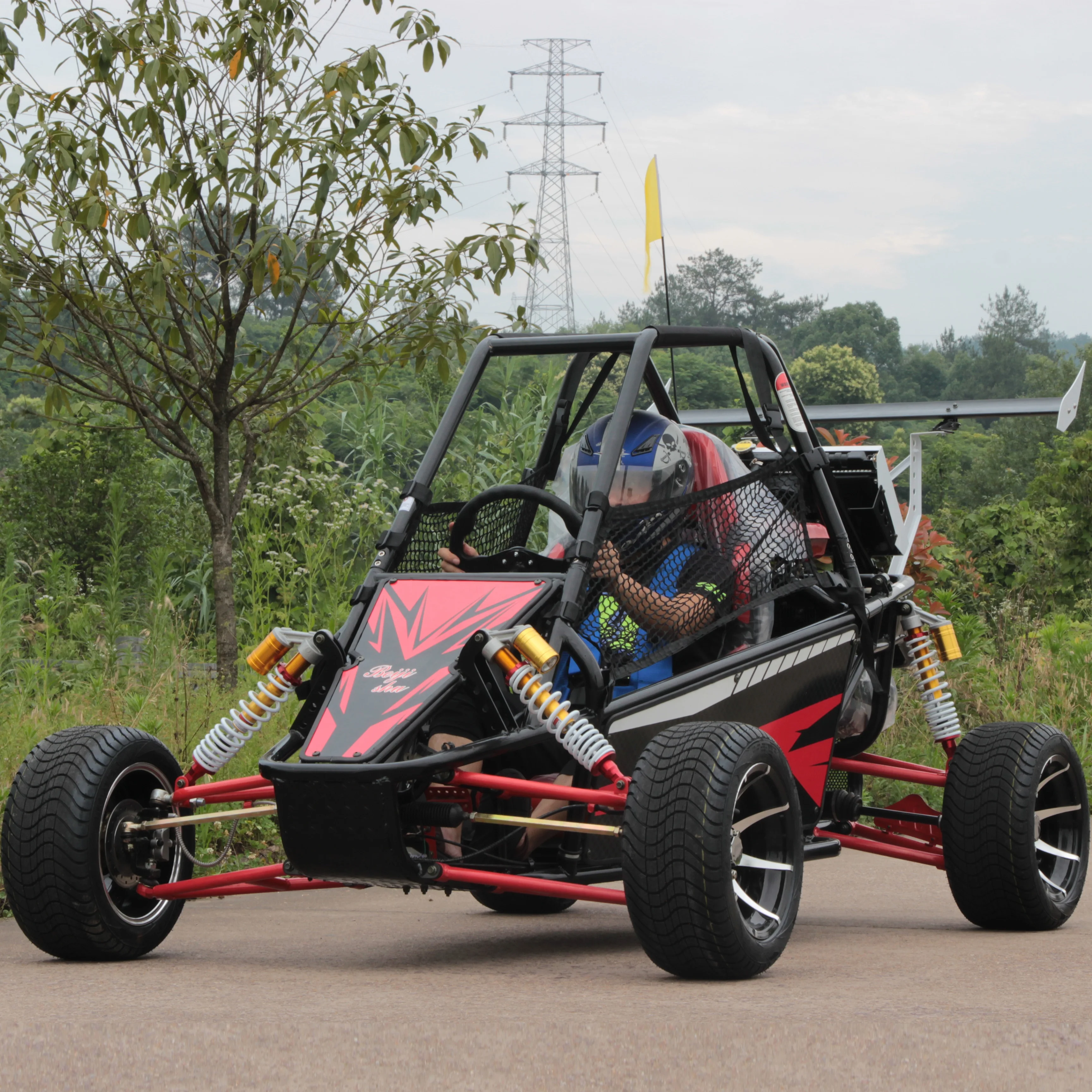 Gas Powered Snow Go Kart Dune Buggy 200cc Sand Buggy Off Road Go Kart ...
