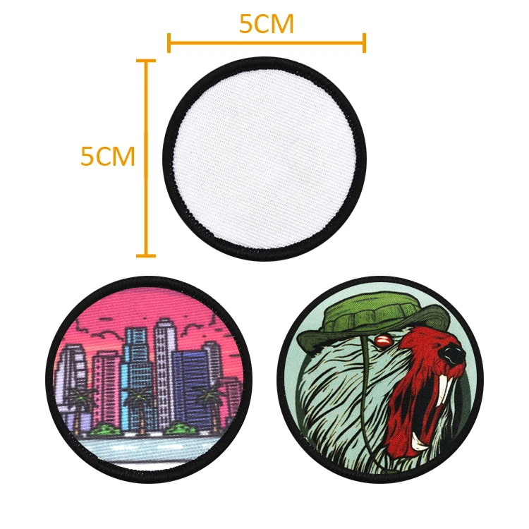 Wholesale Sublimation Blank Hat Patches Custom Any Size Shape White ...