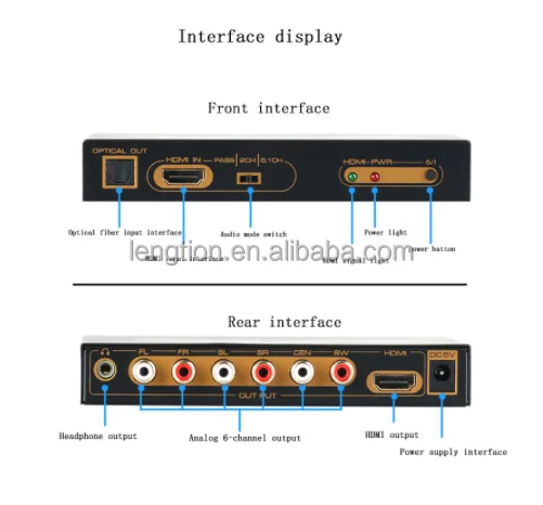 HDMI 5.1 Audio Converter Decoder DAC DTS AC3 EDID HDMI to HDMI ...