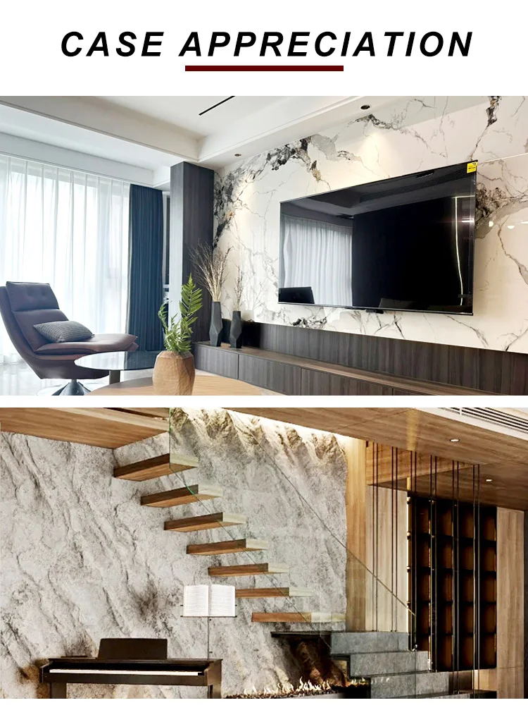 Modern High Glossy Pvc Bamboo Charcoal Indoor Living Room Tv Wall ...