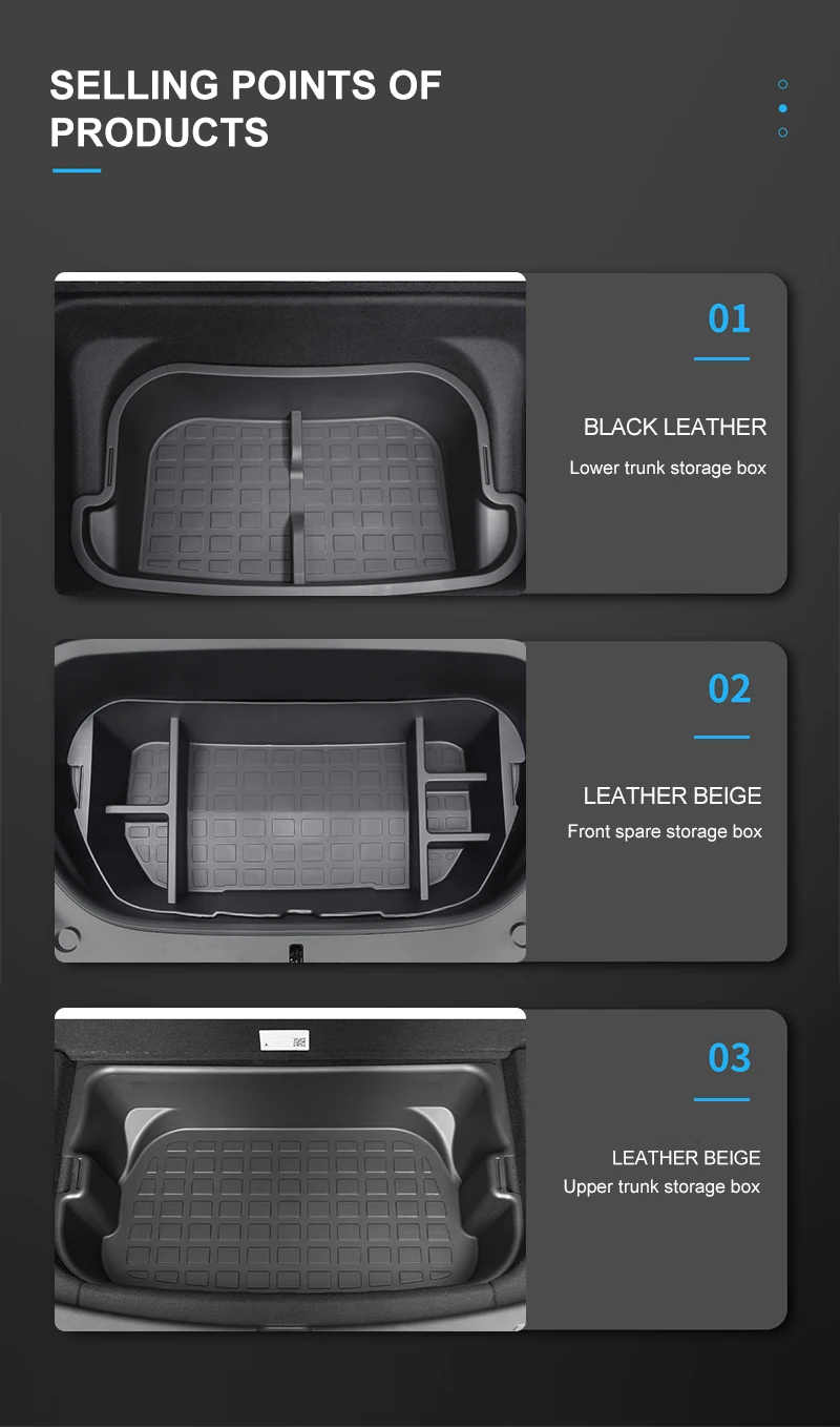 Abs Plastic Upgrade Accessories Front Spare Box Storage Box Trunk ...