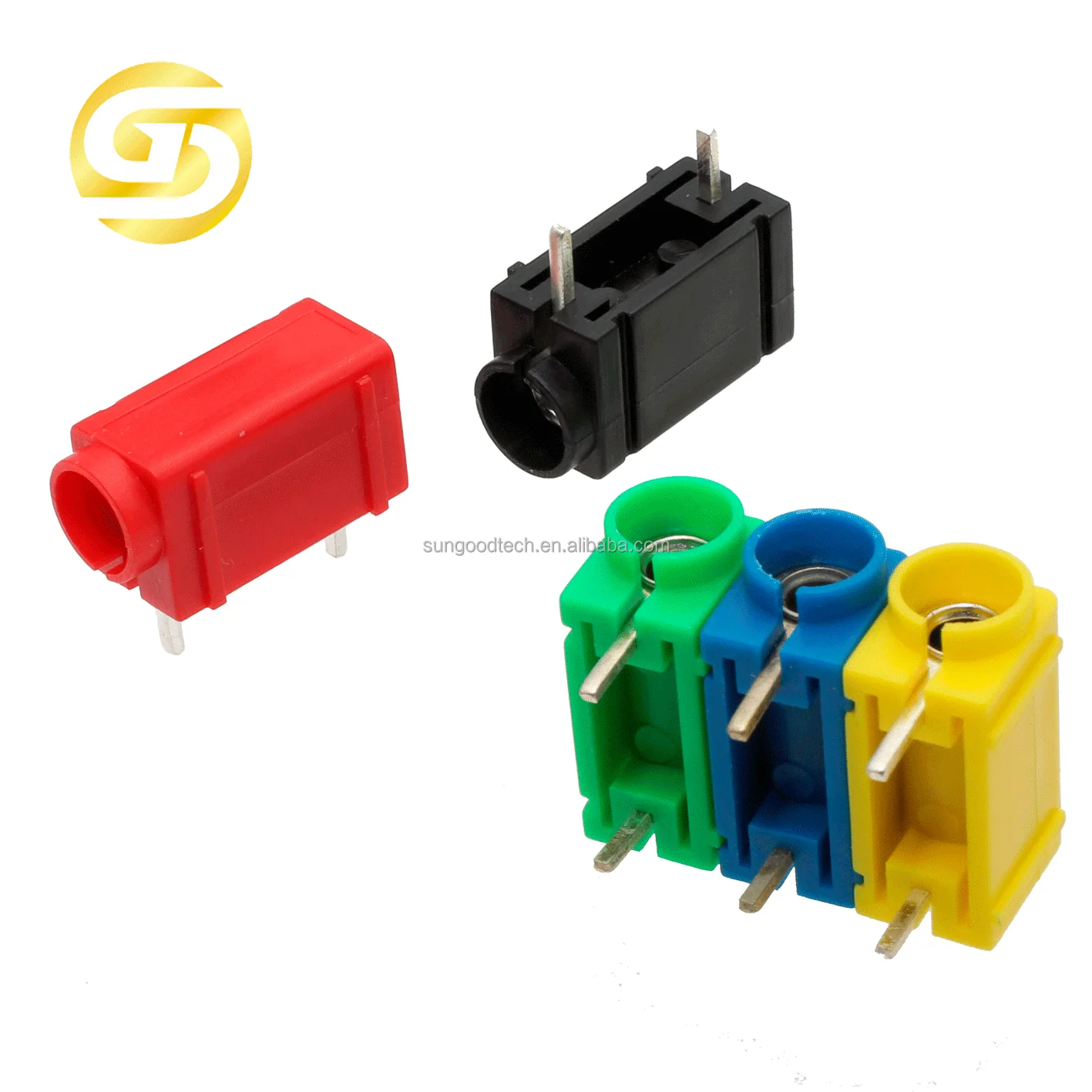 4mm Banana Socket Side Stackable PCB Mount 24A Banana Jack for Audio ...