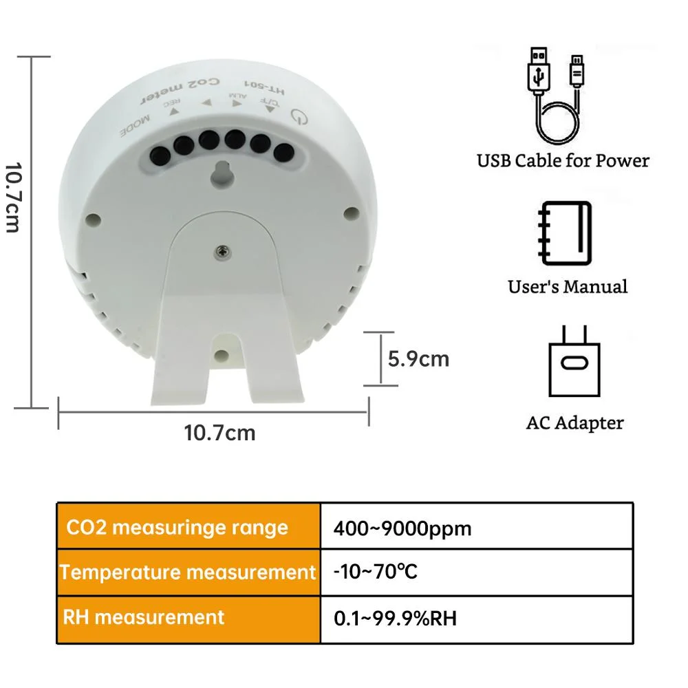 Air Quality Monitoring System Temperature Humidity Monitoring Carbon ...