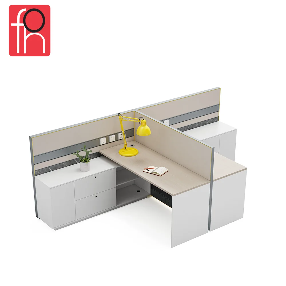 Office Workstation Layout 4 Seats Office Cubicle - FOH-TLS10D