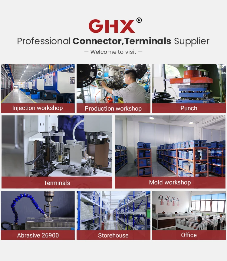 GHX Factory CH3.96 Series Brass Tin-plated Header Wire to Wire Terminal ...