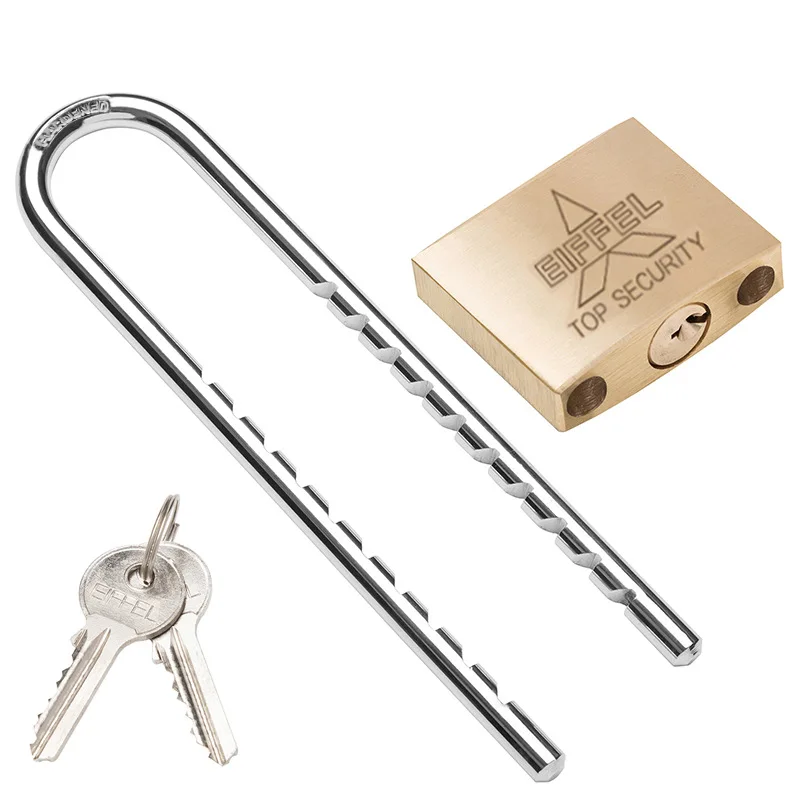 Thick Copper Detachable Lock Beam Customizable Outdoor Lock, Warehouse ...