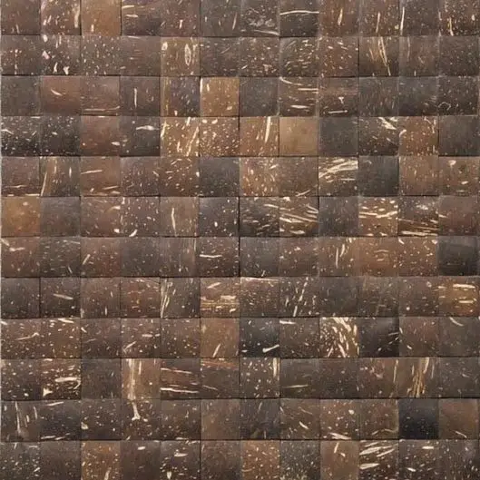 Natural Original Brown Black Decorative Coconut Shield Shell Wall Panel ...