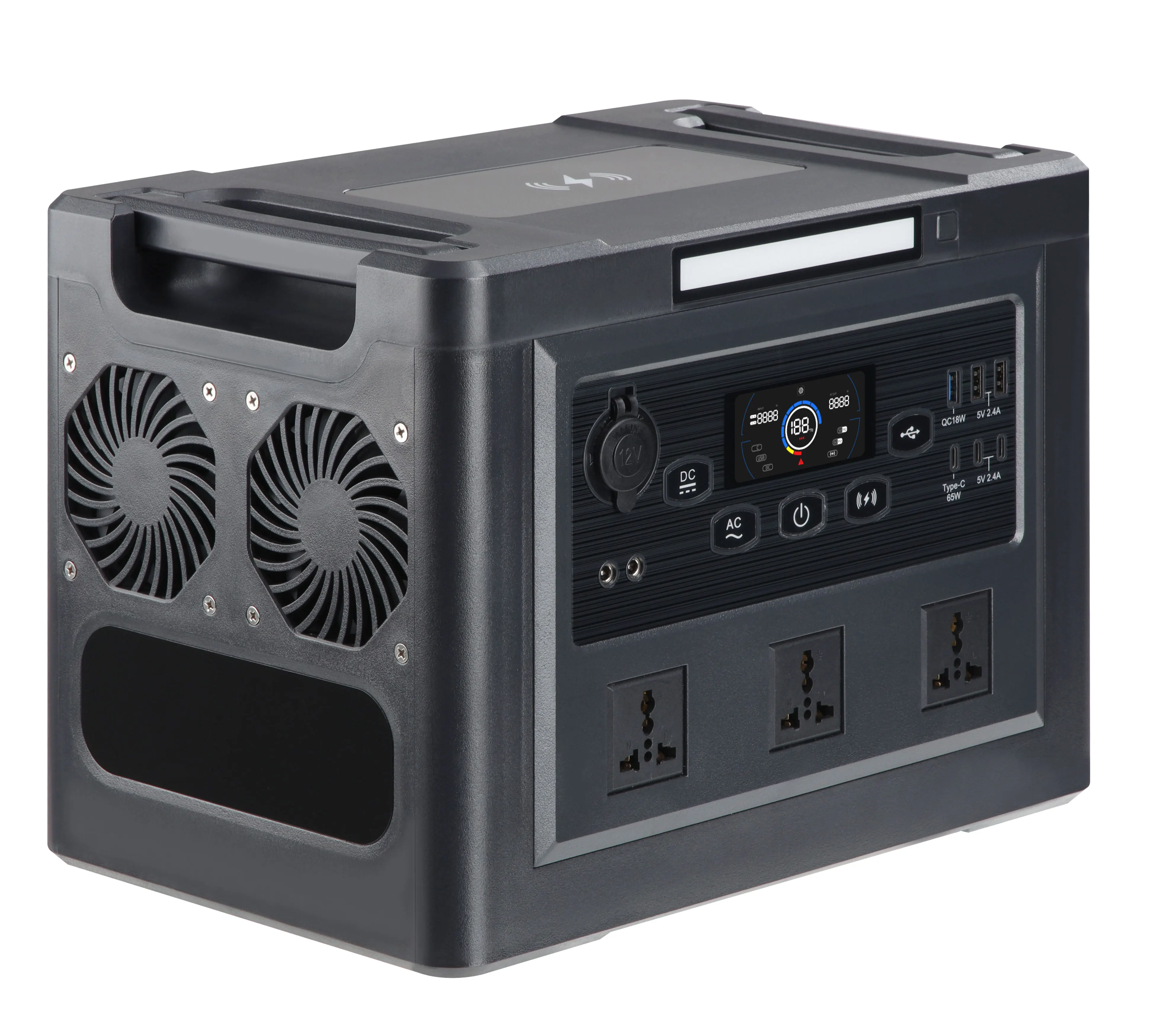 Battery Solar Power Station 3000w 4000w 5000w Big Power Bank Station ...